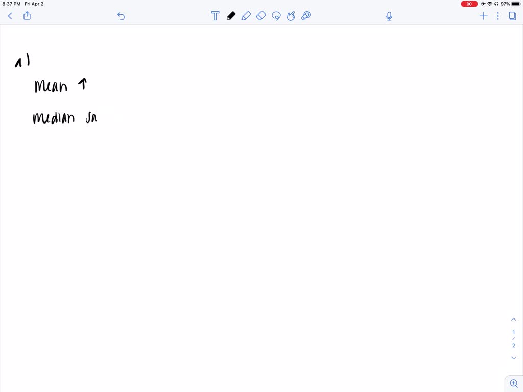 SOLVED:Critical Thinking Consider a data set of 15 distinct measurements with mean A and median ...