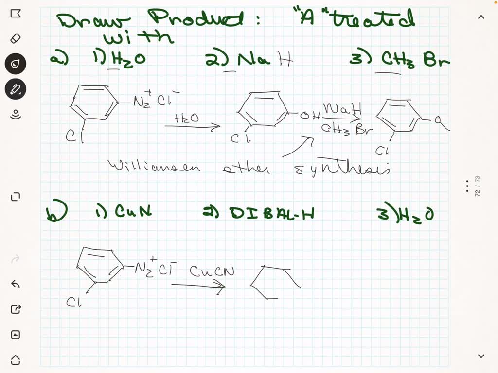 SOLVED:Draw the product of each reaction. a. CH3CH2-Br ([1] NaCN)/([2 ...