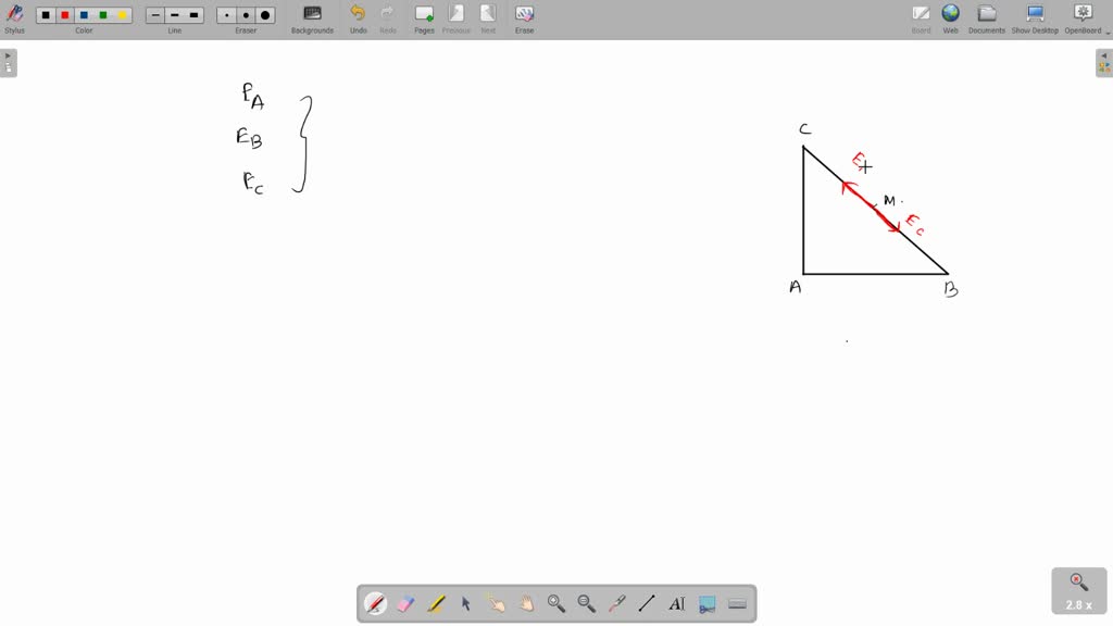 Three identical point charges as shown in figure, are placed at the ...