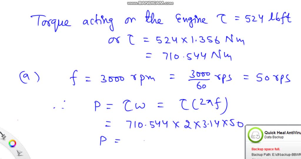 SOLVED: In a variable speed SI engine, the maximum torque occurs at the ...