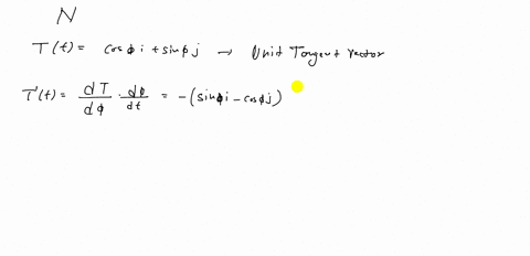 SOLVED:Prove that the principal unit normal vector 𝐍 points toward the ...