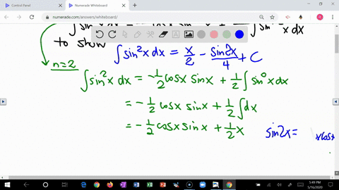 SOLVED:(a) Use the reduction formula in Example 6 to show that ∫sin^2 x ...