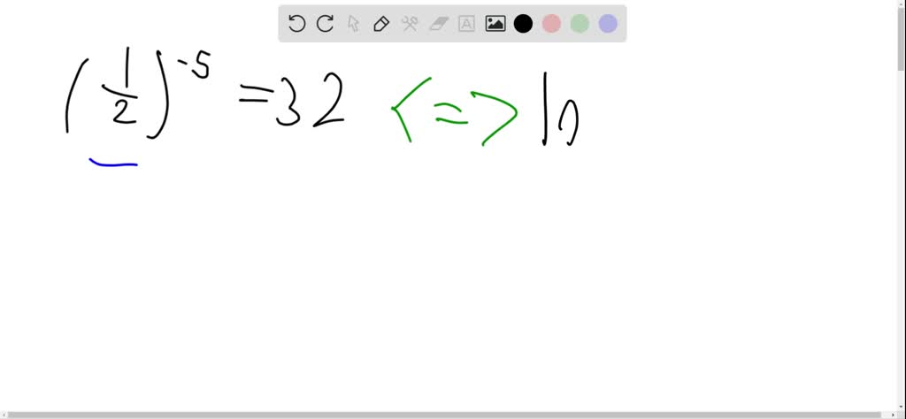 SOLVED:Write each equation in logarithmic form. \left(\frac{1}{2}\right ... SOLVED:Write each equation in logarithmic form. \left(\frac{1}{2}\right ...