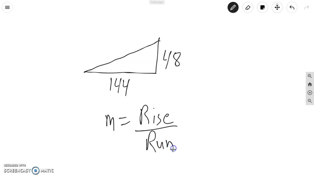 SOLVED:Find the slope of the road that rises 48 feet for every 144 feet ...