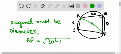 SOLVED:PQ=15, QR=20, RS=7, and ∠Q is a right angle. Find PS.