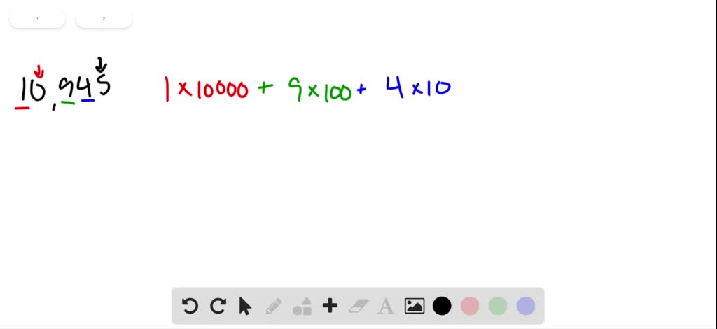 SOLVED Write Number In Expanded Form Using Powers Of 10 10 945