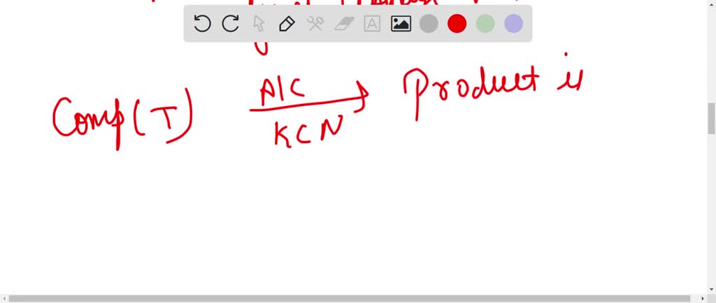 SOLVED:Compound (T) ( Alc. )/(KCN) Product is