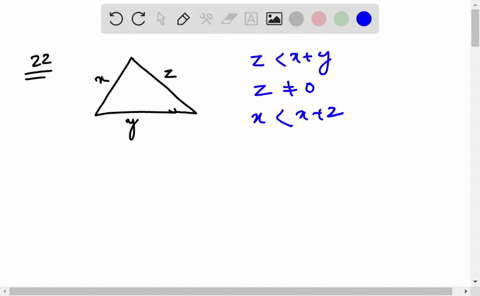 ⏩SOLVED:If two sides of a triangle have lengths x and y, what is the… | Numerade