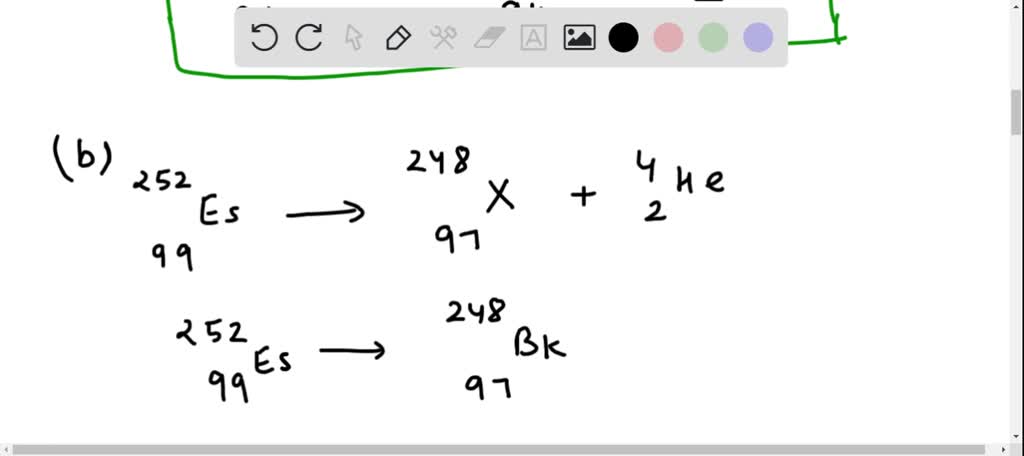 SOLVED:Write a balanced nuclear equation for the alpha decay of each of ...