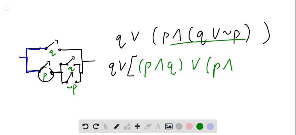 Solved Draw A Switching Circuit And Simplify It By Using Laws Of Boolean Algebra Then Draw The