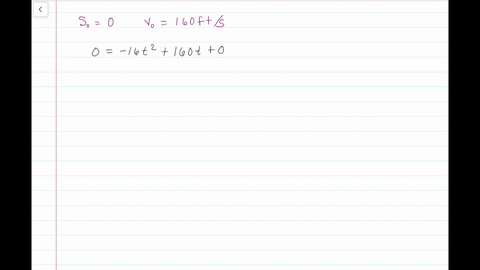 SOLVED:use the position equation s=-16 t^2+v0 t+s0 where s represents the height of an object ...