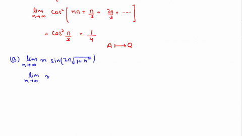 SOLVED:Column-I Column-II (I) limx →(π)/(2) (sinx-(sinx)^sinx)/(1-sinx ...
