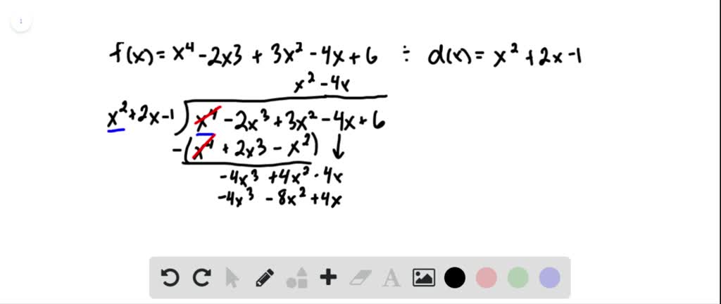 SOLVED:In Exercises 1-6, divide f(x) by d(x), and write a summary ...