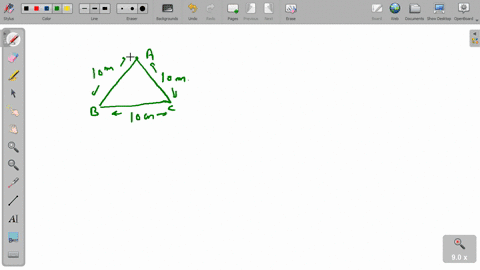 SOLVED: An object moves along the path A B C as shown in the figure ...