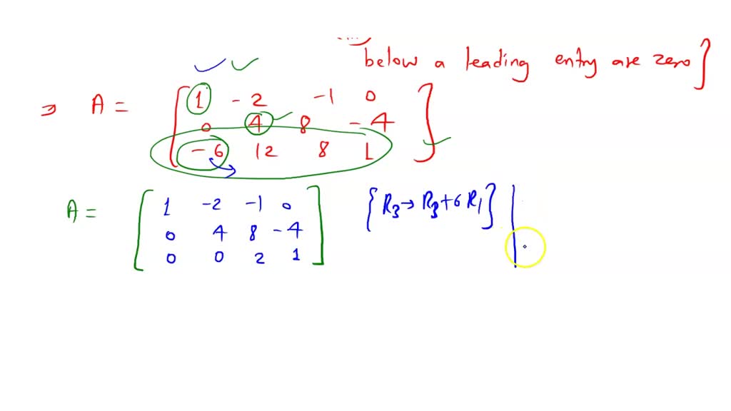 Find A Sequence Of Elementary Matrices That Can Be Used To Write The Matrix In Row Echelon Form