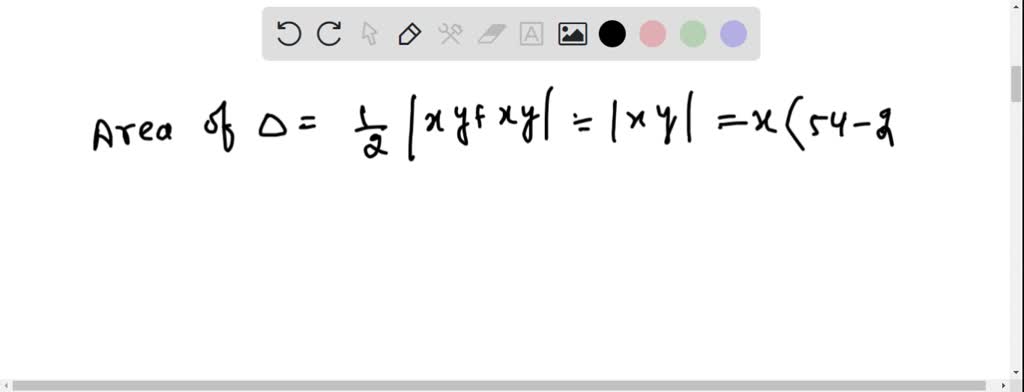 SOLVED:The maximum area (in sq. units) of a rectangle having its base on the x-axis and its ...