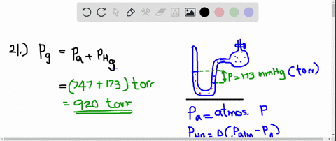 SOLVED:A manometer reads 600 mbar of vacuum. Determine the absolute ...