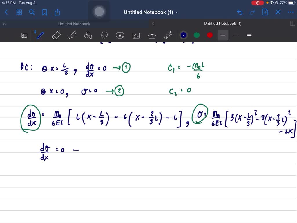 Solved Using Discontinuity Functions Determine The Equation Of The