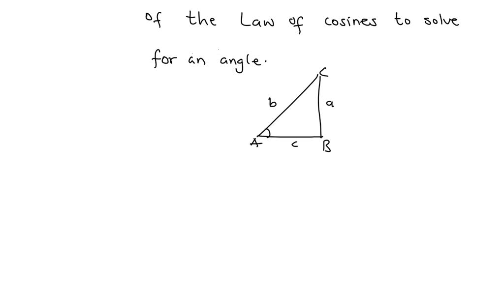 SOLVED:Fill in the blanks. When solving an oblique triangle given three ...