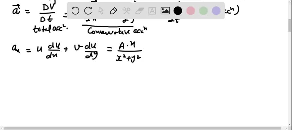 ⏩SOLVED:Consider the velocity field V⃗=A x /(x^2+y^2) î+A y /… | Numerade