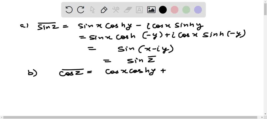 SOLVED: Show that all the zeros of sinz and cosz are real.