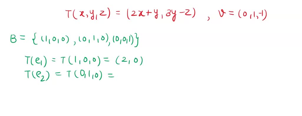 SOLVED: Let T : R2 → R2 be a linear transformation that rotates vectors ...