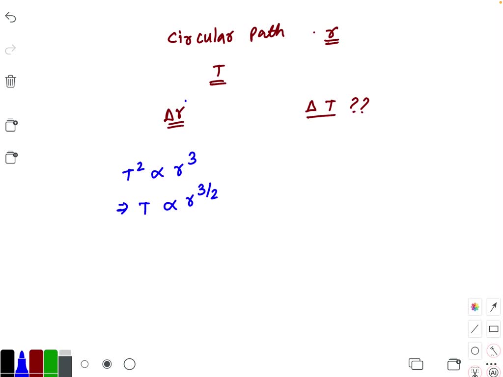 Solved A Satellite Is Moving On A Circular Path Of Radius R Around