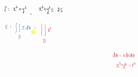 SOLVED:19-27 Use polar coordinates to find the volume of the given ...