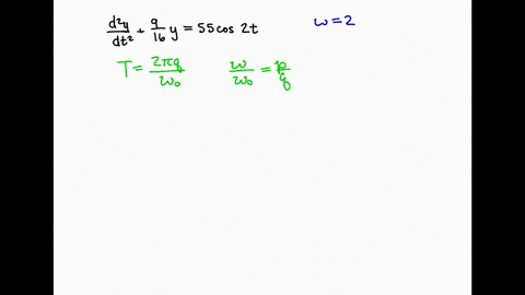 SOLVED:Determine the period of the motion for the spring-mass system ...