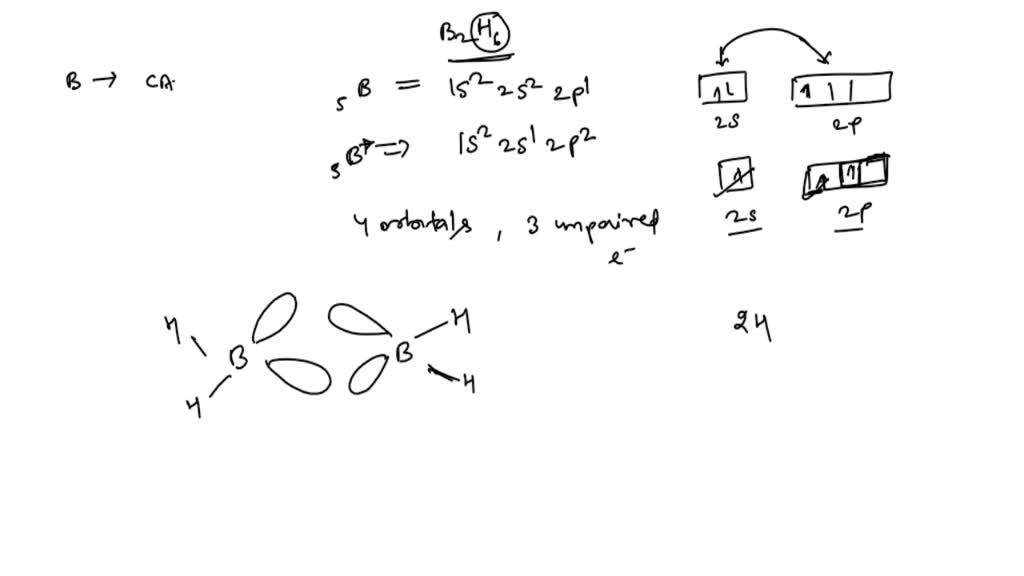 SOLVED:The structure of diborane (B2 H6) contains [ (a) four 2 c-2 e ...