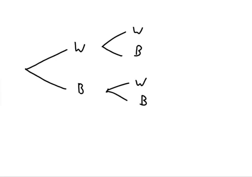 A box contains 10 white and 10 black marbles. Construct a sample space ...