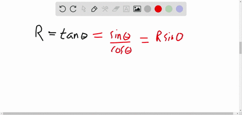 SOLVED:Convert to rectangular form. r=tanθ