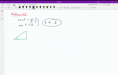 SOLVED:63-70 Using the Pythagorean Identities Find the values of the trigonometric functions of ...