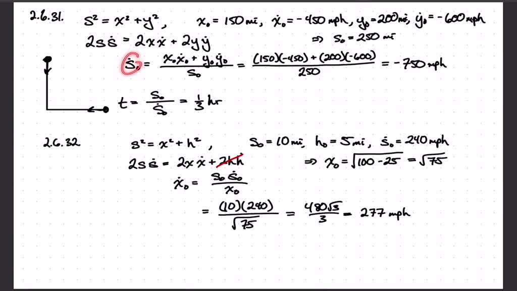 SOLVED An Airplane Is Flying At An Altitude Of 5 Miles And Passes