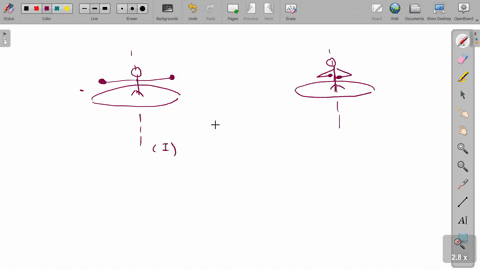 SOLVED:A person is standing on a rotating table with metal spheres in ...