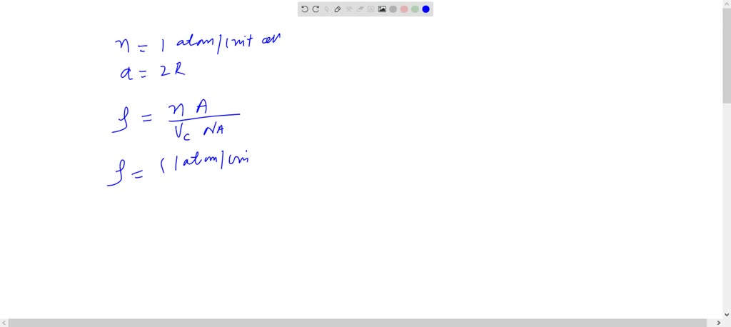 Some hypothetical metal has the simple cubic crystal structure shown in ...