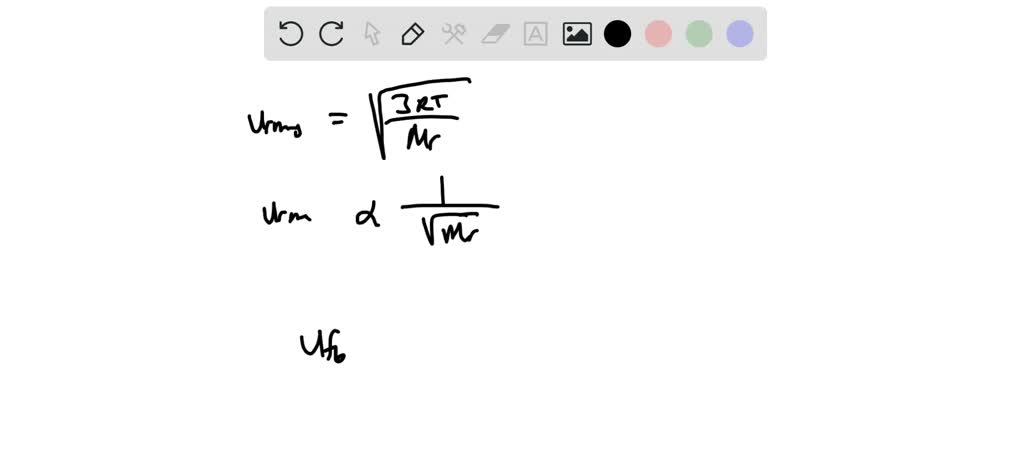 SOLVED:Arrange the following gases in order of increasing root-mean-square speed at the same ...