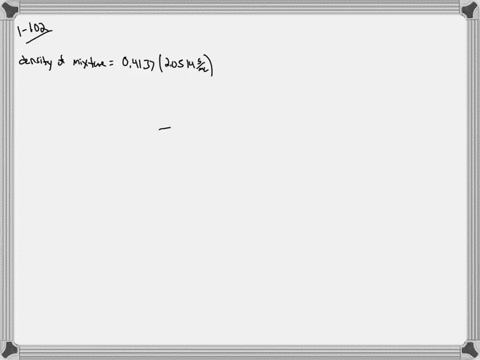 SOLVED:A chemist mixes two liquids A and B to form a homogeneous mixture. The densities of the ...