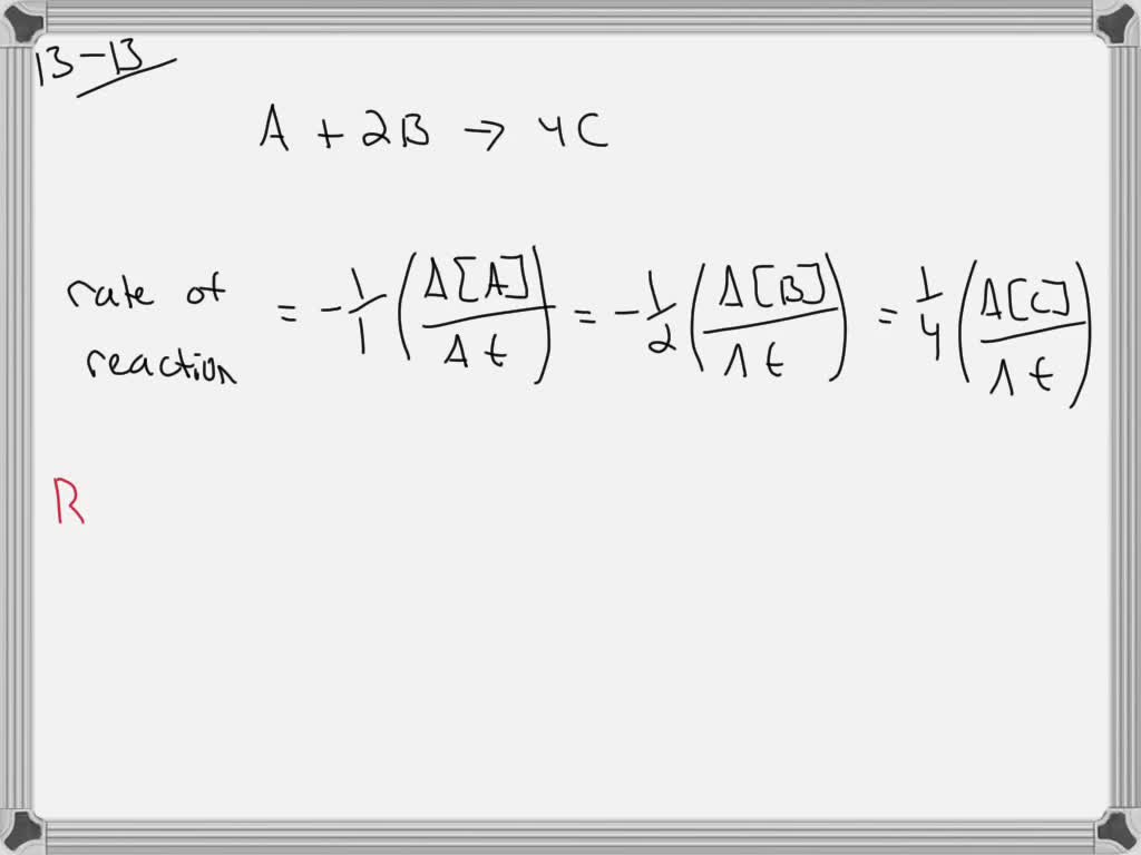 What Is The Rate Of Reaction units Are M sec If The SolvedLib