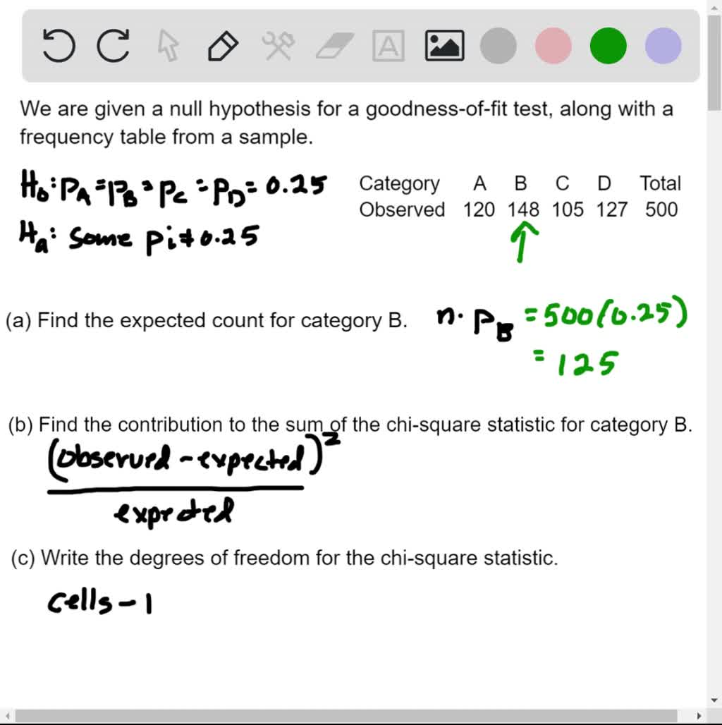 SOLVED:Refer to Exercise 9.11. You decide to use the chi-square test to ... SOLVED:Refer to Exercise 9.11. You decide to use the chi-square test to ...