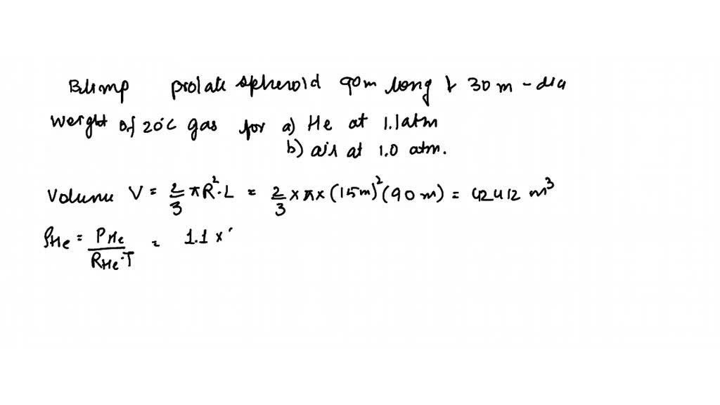VIDEO solution:A blimp is approximated by a prolate spheroid 90 m long ... VIDEO solution:A blimp is approximated by a prolate spheroid 90 m long ...