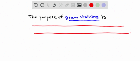 SOLVED:Gram staining is a procedure that microbiologists use to a ...