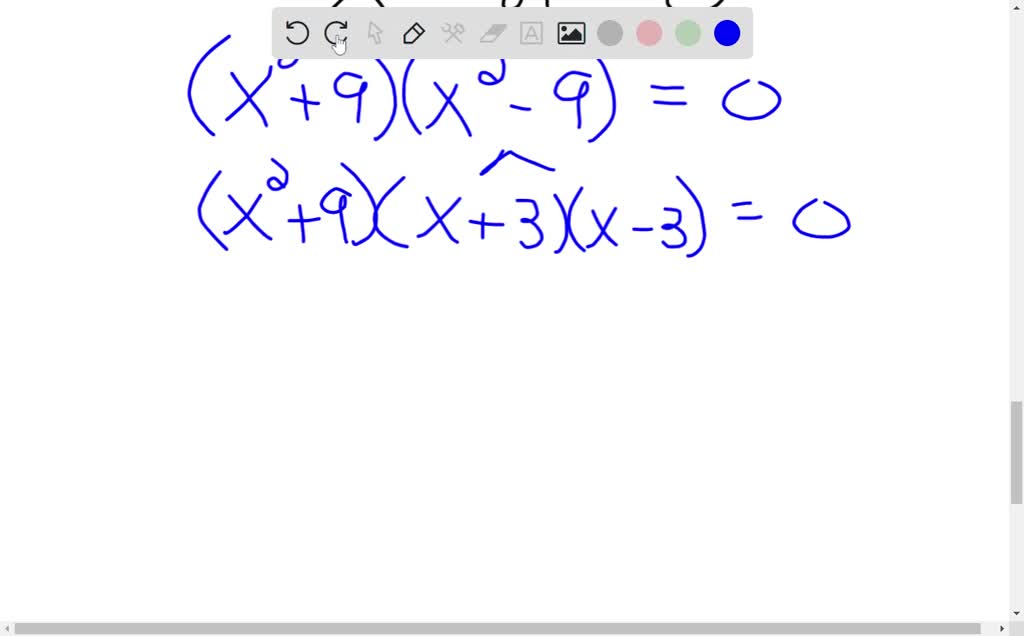 SOLVED Find All Real Number Solutions For Each Equation X 4 81 0