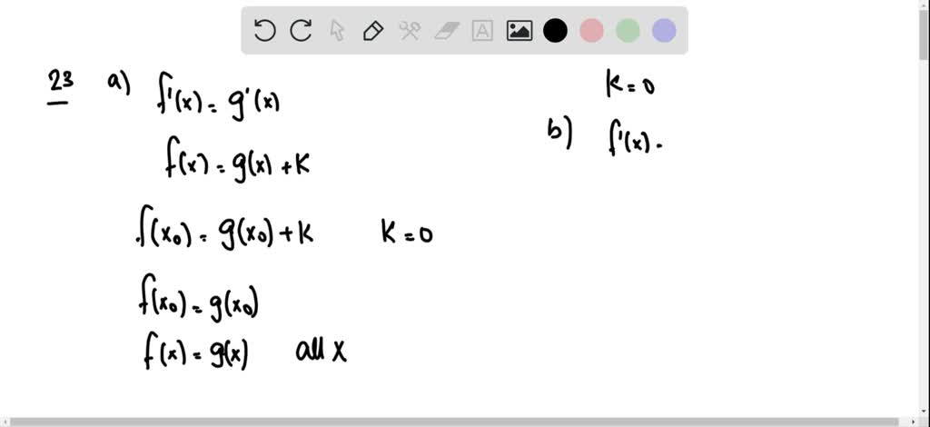 SOLVED:(a) Use the Constant Difference Theorem (4.8 .3) to show that if ...