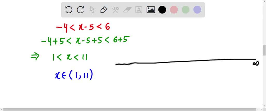 SOLVED:Represent each inequality using interval notation and as a graph on a number line. 8