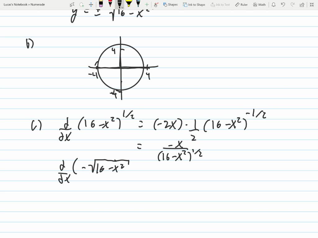SOLVED:(a) find two explicit functions by solving the equation for y in terms of x,(𝐛) sketch ...