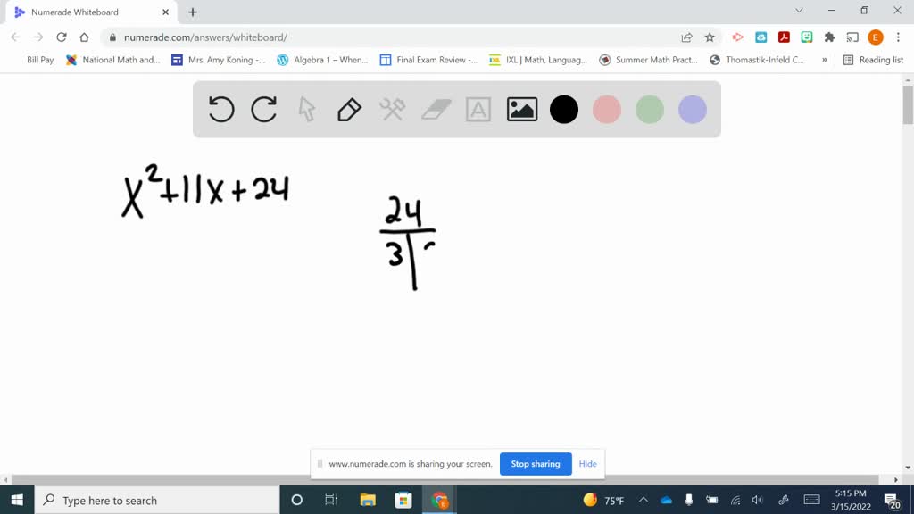 SOLVED Factor Check Your Answer By Multiplying 2 X 2 11 X 12 We Start solved-factor-check-your-answer-by-multiplying-2-x-2-11-x-12-we-start