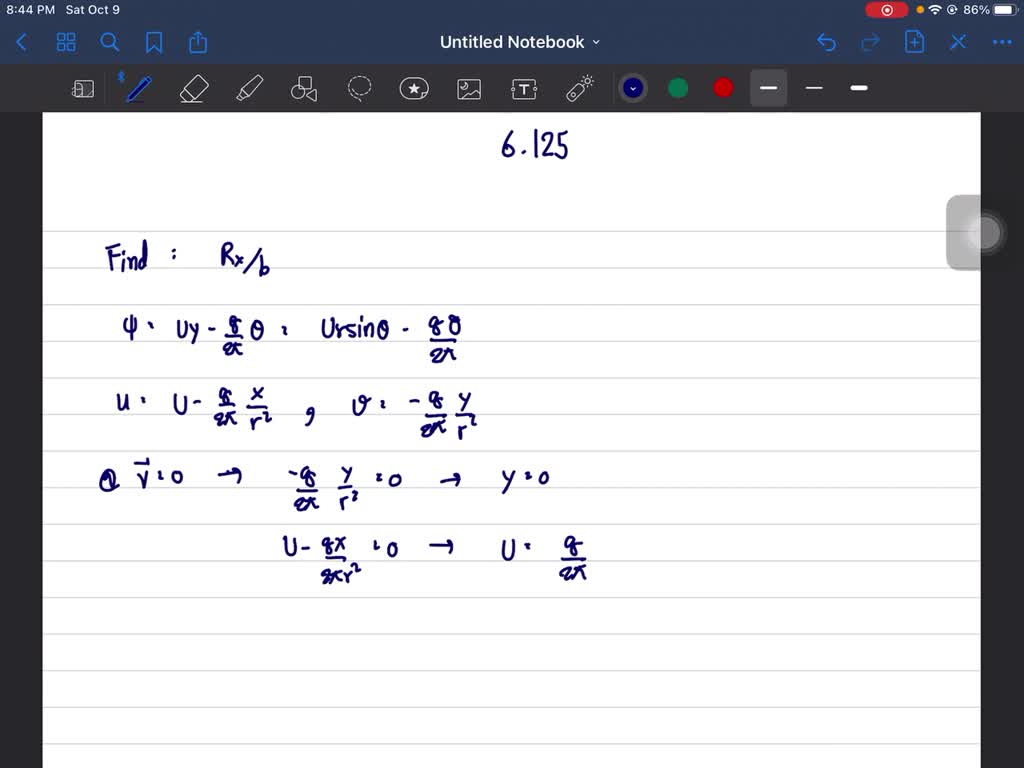 Consider the flow field formed by combining a uniform flow in the positive x direction with a ...