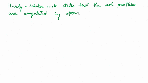⏩SOLVED:Hardy-Schulze rule state that (a) Non-electrolytes have… | Numerade