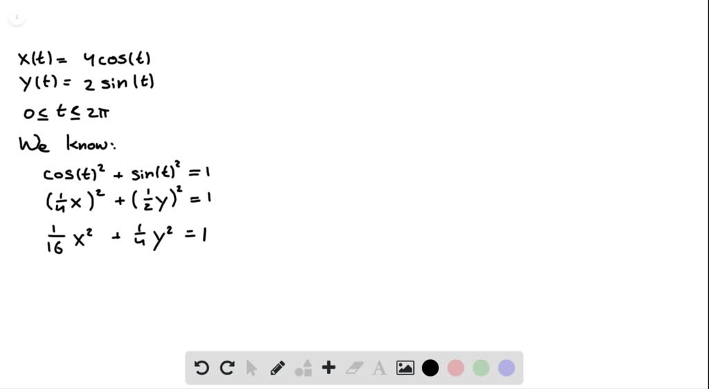 SOLVED:Exercises 1-18 give parametric equations and parameter intervals for the motion of a ...